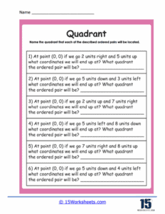 Quadrants Worksheets - 15 Worksheets.com
