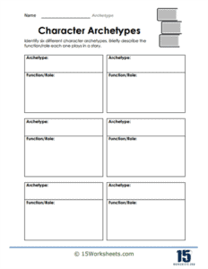 Archetype Worksheets | Literary Device - 15 Worksheets.com