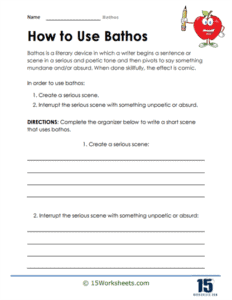 Bathos Worksheets - 15 Worksheets.com