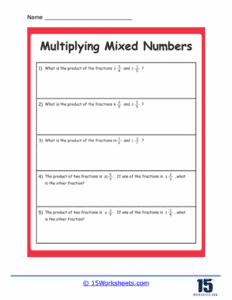 Multiplying Mixed Numbers Worksheets | Fractions Made Easy - 15 ...