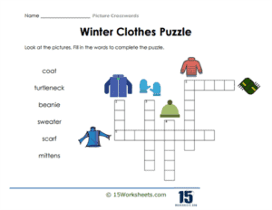 Picture Crosswords Worksheets | Image Based Word Puzzles - 15 ...