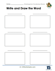 Kindergarten Vocabulary Worksheets | Activities & Practice - 15 ...