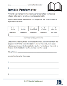 Iambic Pentameter Worksheets - 15 Worksheets.com
