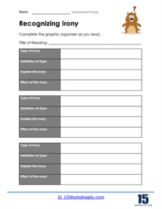Situational Irony Worksheets | Story Surprises - 15 Worksheets.com