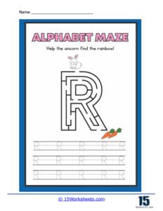 Letter Mazes Worksheets - 15 Worksheets.com