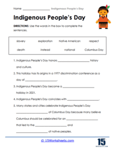 Indigenous People's Day Worksheets | Ancestral Heritage Activities - 15 ...