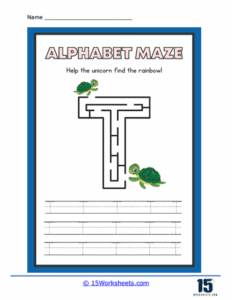 Letter Mazes Worksheets - 15 Worksheets.com