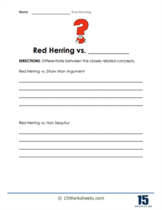 Red Herring Worksheets - 15 Worksheets.com