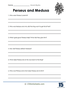 Greek Myths Worksheets - 15 Worksheets.com