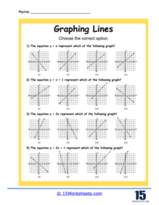 Graphing Lines Worksheets - 15 Worksheets.com