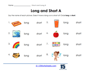 Short and Long A Worksheets | Phonics Collection - 15 Worksheets.com