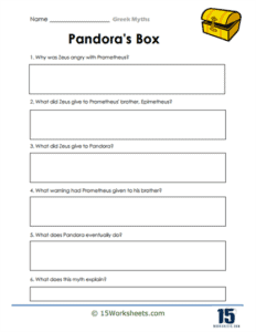 Greek Myths Worksheets - 15 Worksheets.com