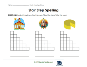 Stair Step Spelling Worksheets - 15 Worksheets.com