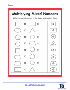 Multiplying Mixed Numbers Worksheets | Fractions Made Easy - 15 ...