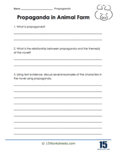 Propaganda Worksheets | Literary Devices - 15 Worksheets.com