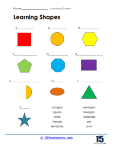 Learning Shapes Worksheets - 15 Worksheets.com