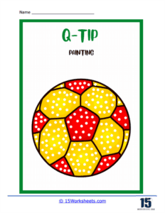 Q-tip Painting Printables | Creative Cotton Swabs - 15 Worksheets.com
