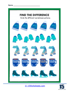 Visual Discrimination Worksheets | Spot Differences - 15 Worksheets.com