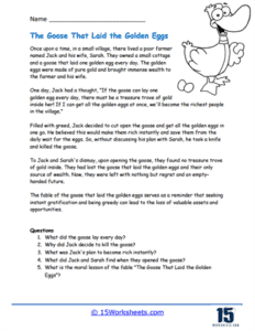 Fable Comprehension Worksheets | Character, Plot & Morals - 15 ...