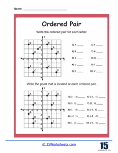 Ordered Pairs Worksheets | Graphing Collection - 15 Worksheets.com