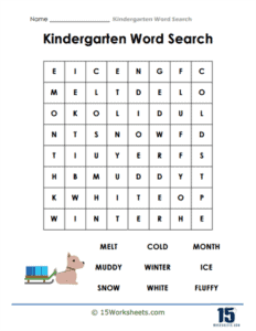 Kindergarten Word Search Worksheets | Vocabulary & Word Skills - 15 ...