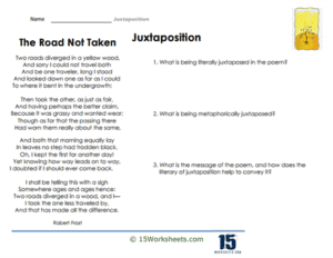 Juxtaposition Worksheets - 15 Worksheets.com