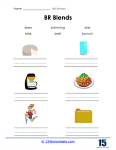 BR Blends Worksheets - 15 Worksheets.com