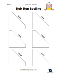 Stair Step Spelling Worksheets - 15 Worksheets.com