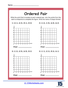 Ordered Pairs Worksheets | Graphing Collection - 15 Worksheets.com