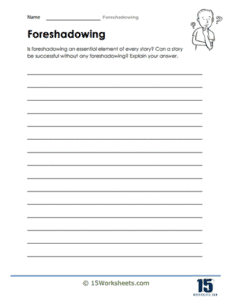 Foreshadowing Worksheets - 15 Worksheets.com