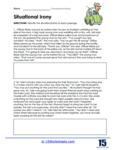 Literary Devices Worksheets | Reading Skills - 15 Worksheets.com