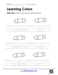 Learning Colors Worksheets - 15 Worksheets.com