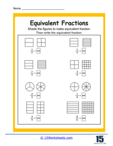 Equivalent Fractions Worksheets | Value Practice Exercises - 15 ...