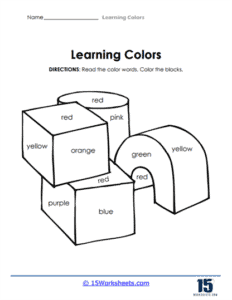 Learning Colors Worksheets - 15 Worksheets.com