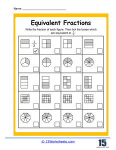 Equivalent Fractions Worksheets | Value Practice Exercises - 15 ...