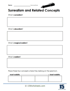 Surrealism Worksheets - 15 Worksheets.com