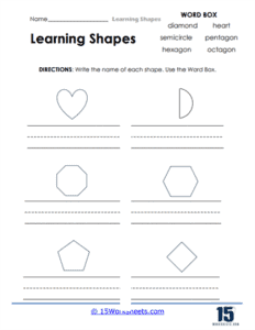 Learning Shapes Worksheets - 15 Worksheets.com