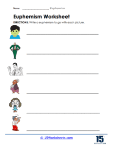 Euphemism Worksheets - 15 Worksheets.com