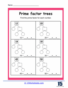 Factor Tree Worksheets - 15 Worksheets.com