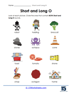 Short and Long O Worksheets - 15 Worksheets.com