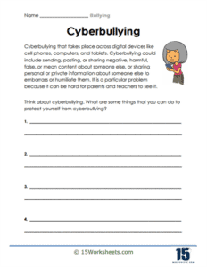 Bullying Worksheets | Build Empathy & Respect - 15 Worksheets.com