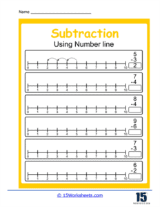 Subtract Within 10 Worksheets - 15 Worksheets.com