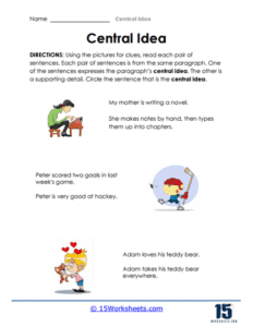 Central Ideas Worksheets - 15 Worksheets.com