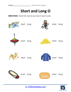 Short and Long O Worksheets - 15 Worksheets.com