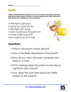 Poetry Comprehension Worksheets | Reading Skills - 15 Worksheets.com