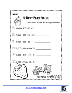 4-Digit Place Value Worksheets - 15 Worksheets.com