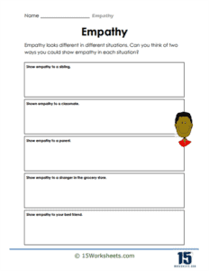 Empathy Worksheets - 15 Worksheets.com