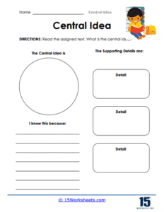 Central Ideas Worksheets - 15 Worksheets.com