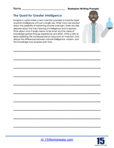 Dystopian Writing Prompts | Analyze Dark Worlds - 15 Worksheets.com