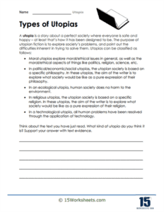Utopia Worksheets - 15 Worksheets.com